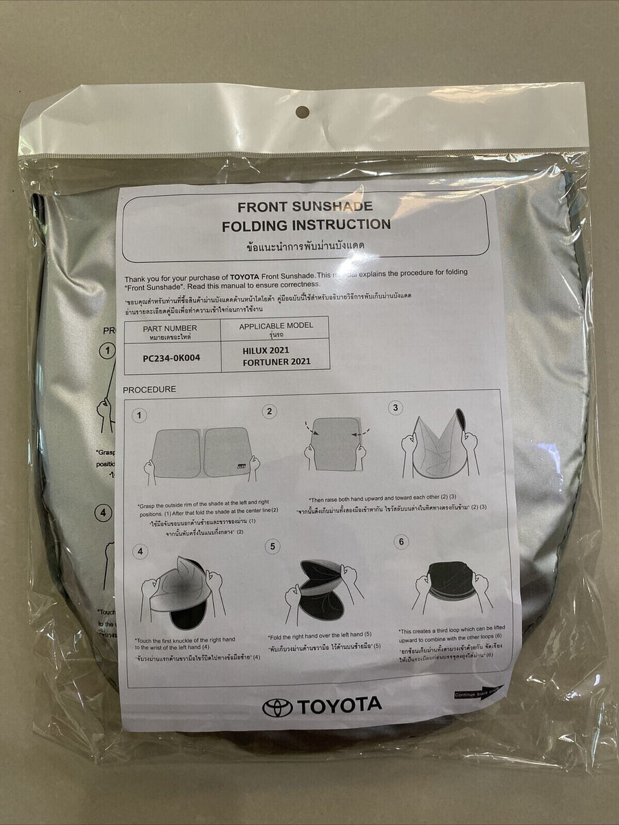 GENUINE GR Front Sun Shade Visor Toyota Hilux/ Fortuner – MANGORACING
